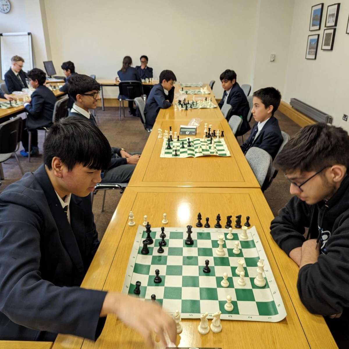 Urmston Grammar School - interhouse chess tournament